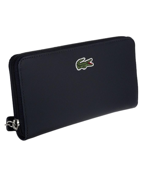 Cartera Lacoste saffiano con logotipo 2