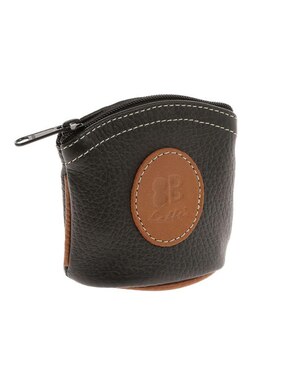 Monedero liso Belini de piel